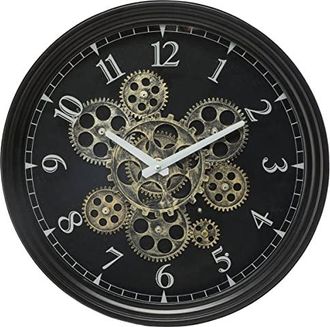 Atmosphera Atmosphera - Horloge mécanique Noire - métal D37 cm