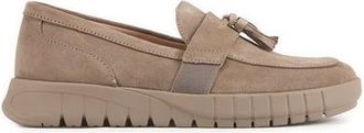 Geox Mocassins compens&eacute;s en cuir m&eacute;lang&eacute;