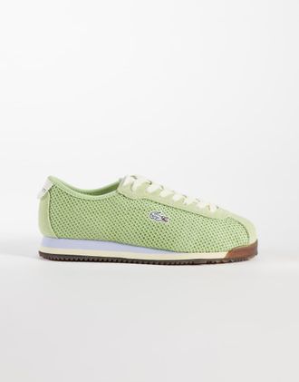 Lacoste Club-Low - Sneaker in Hellgr&uuml;n mit Logo