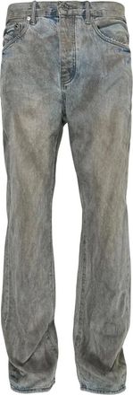 Purple Homme, Jeans, Bleu, Taille: W32 Indigo Bleu Frayed Poche Jeans