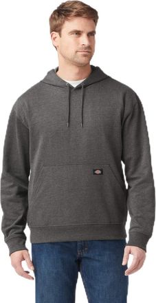 Dickies Herren Midweight Pullover Fleece Hoodie Regular Kapuzenpullover, Dark Heather Single Dye, Small