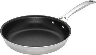 LE CREUSET Le Creuset Poêle Anti-adhérente, 24 cm, Inox 3-ply Intégral, Argenté,96200224001000