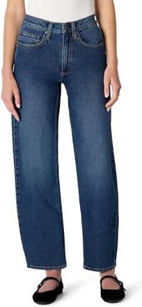 Amazon Essentials Jean Jambes Ballons, Taille Haute Femme, Gris Pierre D&eacute;lav&eacute; Fonc&eacute;, 42