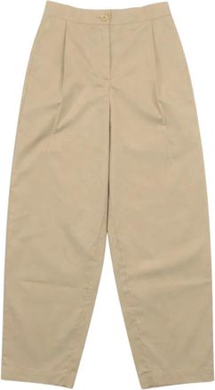 Patrizia Pepe Femme, Pantalons, Beige, Taille: 40 FR Straight Pantalons
