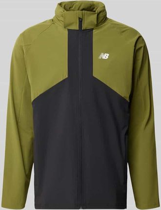 New Balance Trainingsjacke mit Stehkragen und Rei&szlig;verschluss