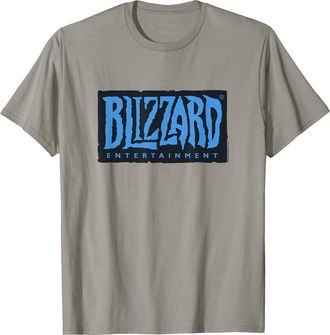 World of Warcraft Blizzard Entertainment Official Blue Logo T-Shirt