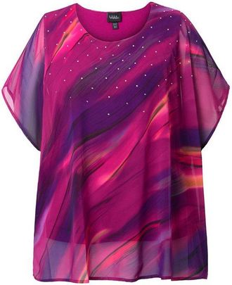 Ulla Popken Longbluse Chiffonbluse