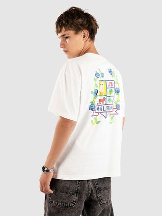 A.Lab Crossstitch Boxy T-Shirt blanc white