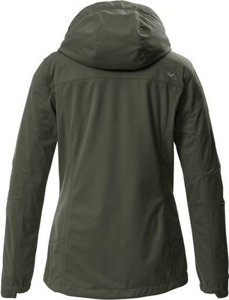Killtec Softshelljacke KOS 69 WMN SFTSHLL JCKT Winddichte, wasserabweisende Damenjacke mit abnehmbarer Kapuze