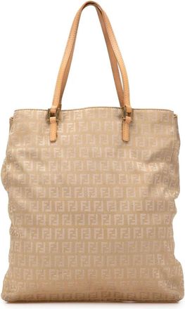 Fendi Shopper - Zucchino Canvas Tote - Gr. unisize - in Braun - f&uuml;r Damen