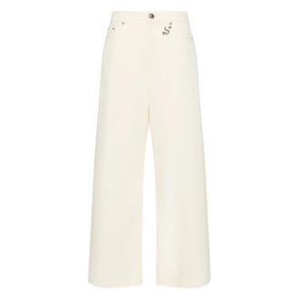 Sportmax Siamese Wide-Leg Jeans - - Jeans - Damen - Beige - W24