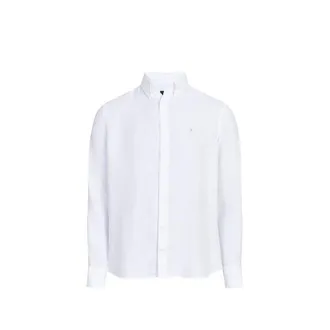 Hackett Chemise droite col am&eacute;ricain en lin