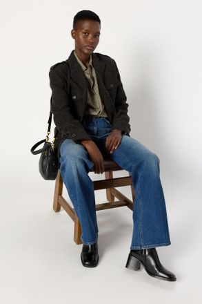 Gerard Darel Veste &agrave; chevrons - NADIRA - anthracite