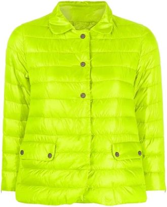 Herno Femme, Vestes, Vert, Taille: 36 FR Crop-Sleeve Down Jacket
