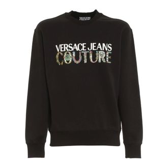 Versace Jeans Couture Homme, Sweatshirts et sweats à capuche, Noir, Taille: XL SweaT-shirt avec Logo Imprimé
