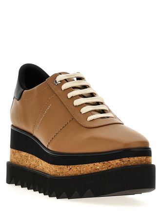 Stella McCartney Womens Brown Polyester Wedge Sandals
