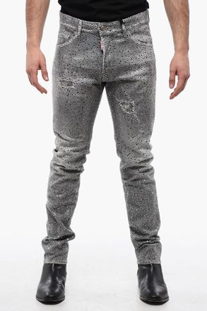 Dsquared2 Cool Guy Distressed Jeans with Studs Dsquared2