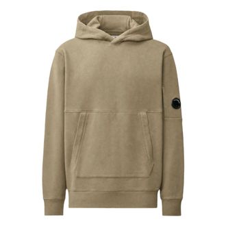 C.P. Company C.p. Company - SweaT-shirt &agrave; capuche Diagonal Raised Fleece avec lentille - Homme - Sweatshirts et sweats &agrave; capuche - Gris - Taille: L
