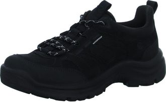 Ecco Damen Offroad Leder Wasserdicht Wanderschuh, Schwarzes Nubuk/Schwarz, 38/38.5 EU