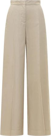 Max Mara Femme, Pantalons, Beige, Taille: 40 FR High Waist Wide Pantalons