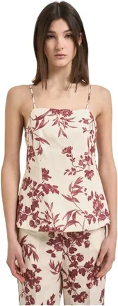 Semicouture Femme, Tops, Multicolore, Taille: 38 FR Top &agrave; imprim&eacute; floral