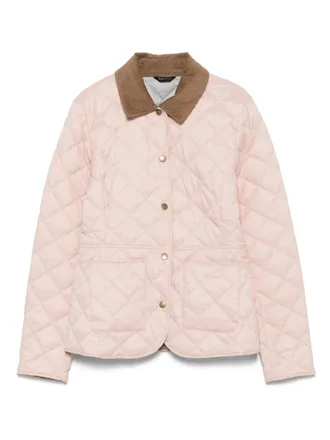 Barbour Deveron Steppjacke mit Cordkragen - Rosa