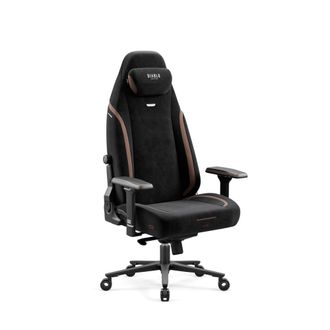 Diablo Ergonomischer Gaming Stuhl aus Stoff - Gaming Chair mit 4D Armlehnen, magnetischem Kopfkissen, Lendenwirbelst&uuml;tze und atmungsaktiver Polsterung, 140 k