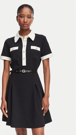 Guess Coctailkleid W6YK15 K4367 Schwarz Regular Fit
