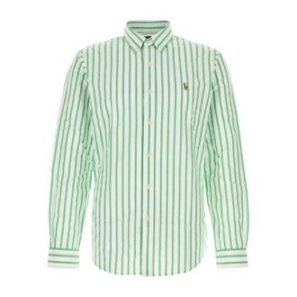 Polo Ralph Lauren Homme, Chemises, Vert, Taille: S Chemise Oxford Brod&eacute;