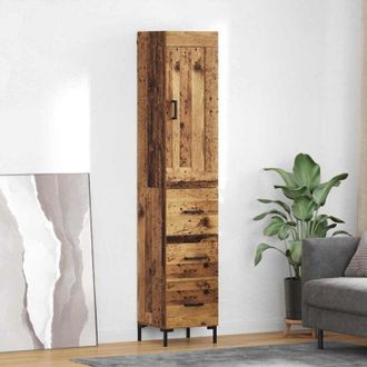 vidaXL vidaXL Haut Armoire Bois Ancien 34,5 x 34 x 180 cm Bois ding&eacute;nierie