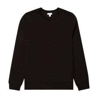 Sunspel SweaT-shirt Supima Loopback - Homme - Sweatshirts et sweats &agrave; capuche - Noir - Taille: M