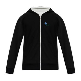 Kenzo Homme, Sweatshirts et sweats &agrave; capuche, Noir, Taille: M Tulip Reversible Zip Up Sweat &agrave; capuche