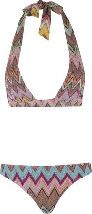 Missoni Femme, Maillots de bain, Multicolore, Taille: 34 FR Bikini en maille Zigzag