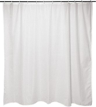 Spirella Duschvorhang aus Polyester 180x200cm Carlina Wei&szlig; - Eleganz und Praktikabilit&auml;t f&uuml;r Ihr Badezimmer mit modernem Design und wasserabweisendem Stoff