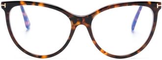Tom Ford Eyewear FT5994B Brille mit Clip-on-Gläsern - Braun