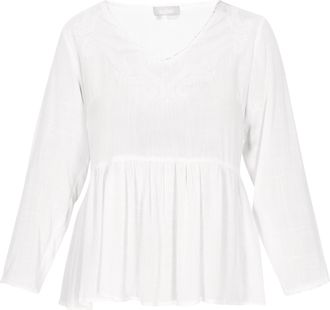 Usha Bluse Frauen Wei&szlig;