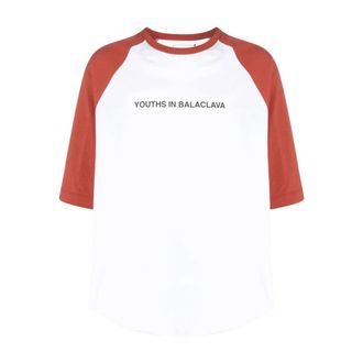 Youths in Balaclava Raglan T-Shirt Strick - - Tops - Herren - Wei&szlig; - M