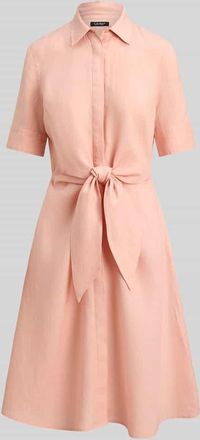 Lauren Ralph Lauren Hemdblusenkleid aus reinem Leinen