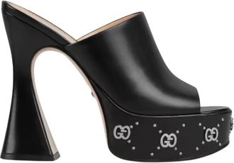 Gucci Plateau-Pantolette - - Shoes - Damen - Schwarzk - 35 EU