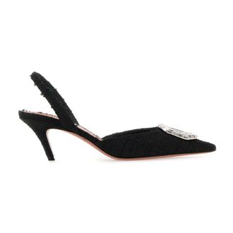 Amina Muaddi Damen, Schuhe, Schwarzk, 38 EUGr&ouml;&szlig;e