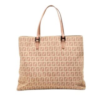 Fendi Sac cabas en toile Pre-owned - Femme - Pre-owned - Beige - Taille: ONE Size