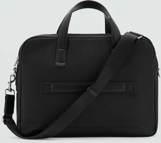 Mango Sacoche tote anse amovible noir - Homme - Taille unique - MANGO MAN