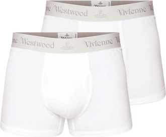 Vivienne Westwood Homme, Sous-vêtements, Blanc, Taille: S Two-Pack Boxer Grey Band