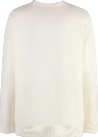 Max Mara Womens Plata Wool And Cashmere Sweater White