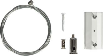 QAZQA Modern Hängezubehör-Schiene weiß 1-phasig - Iconic I Wohnzimmer I Schlafzimmer - Stahl Länglich - LED geeignet