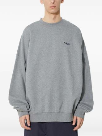032c sweat à logo imprimé - Gris