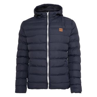 Urban Classics Basic Steppjacke f&uuml;r Herren (Wei&szlig;/Marineblau)