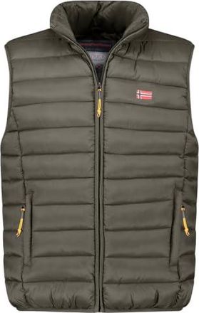 Geographical Norway Vamigolor Men Basic - Gilet Homme Chaude Matelassee Sans Manche-Automne Hiver Printemps Ete - Veste Manteau Chaud - Doudoune Manches Courtes Blouson (