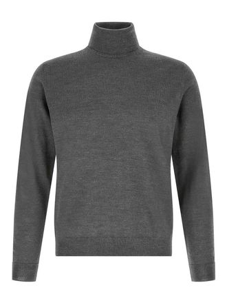 Zanone Pull Col Roul&eacute; - Gris