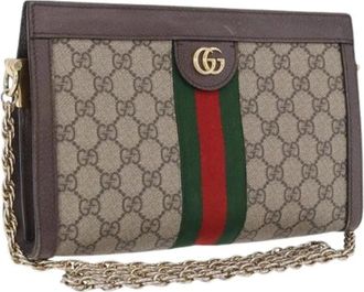 Gucci Sac bandouli&egrave;re vintage Pre-owned - Femme - Pre-owned - Brun - Taille: ONE Size